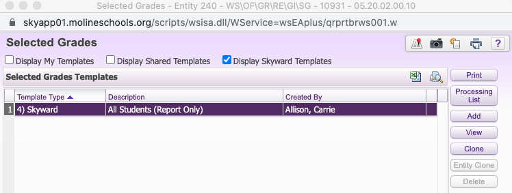 Skyward - Printing Blank Grade Report – MCV Edtech