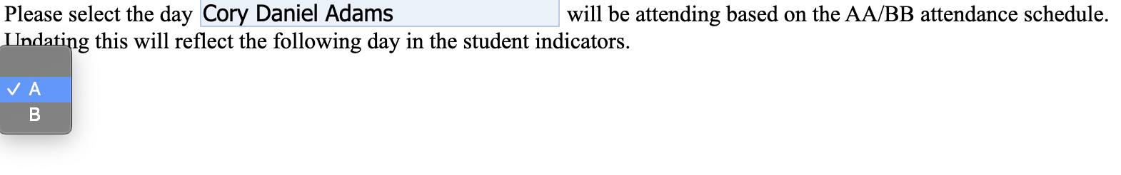 Skyward - Updating Hybrid Attendance Days – MCV Edtech